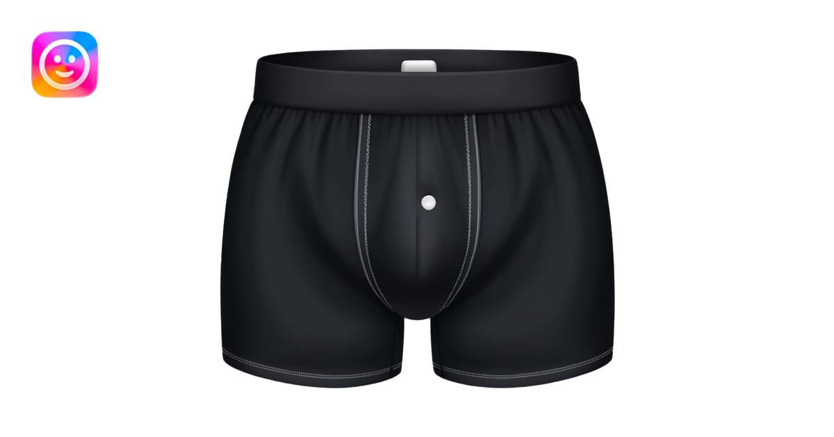 black boxers underwear emoji | AI Emoji Generator