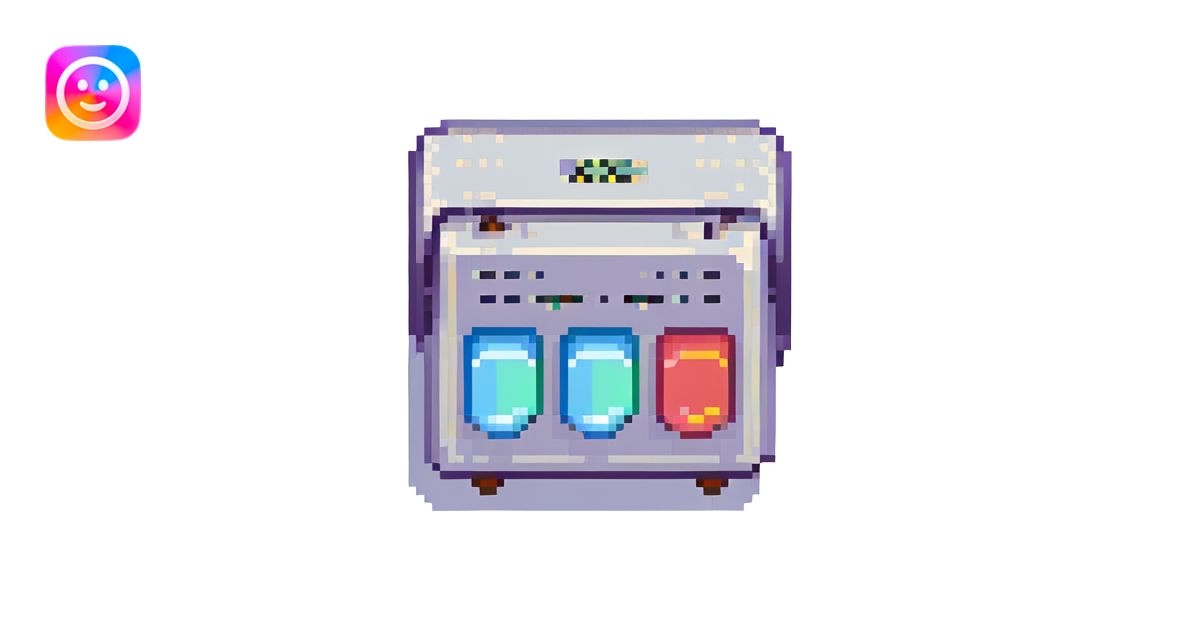8-bit network switch emoji illustration | AI Emoji Generator