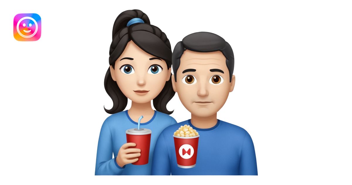 middle-aged couple Watches a movie in the living room • Physical ...