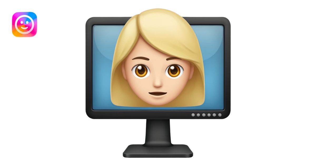 personas debatiendo revisando un monitor grande emoji | AI Emoji Generator