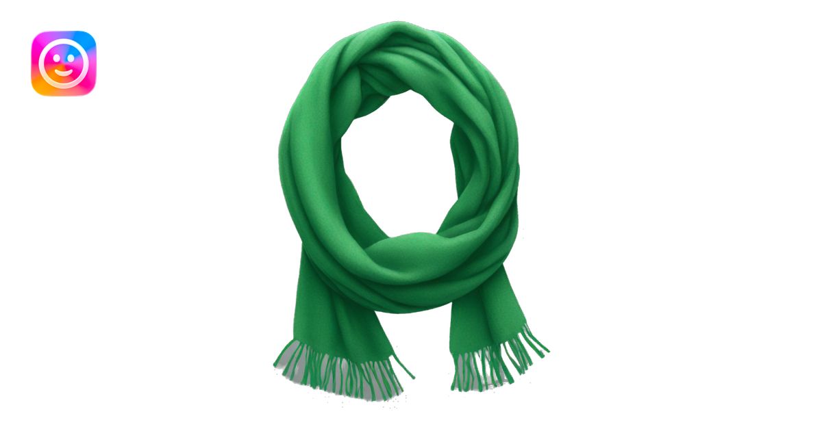 Green scarf emoji | AI Emoji Generator