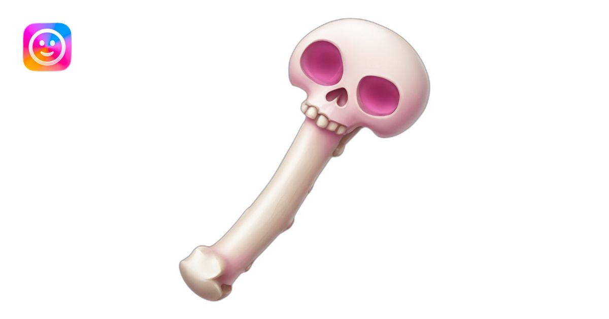pink bone emoji | AI Emoji Generator