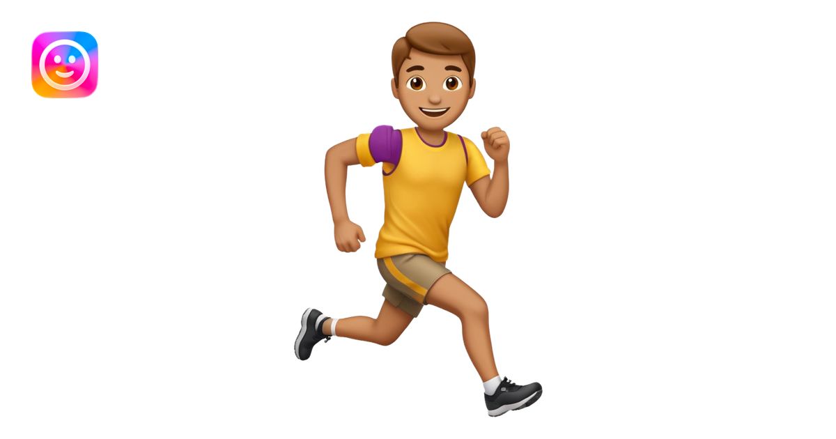 running emoji runner emoji person running emoji emoji | AI Emoji Generator