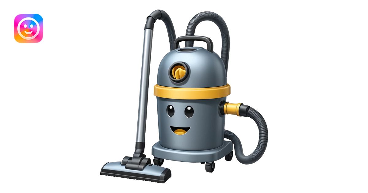 Dust extraction vacuum emoji | AI Emoji Generator