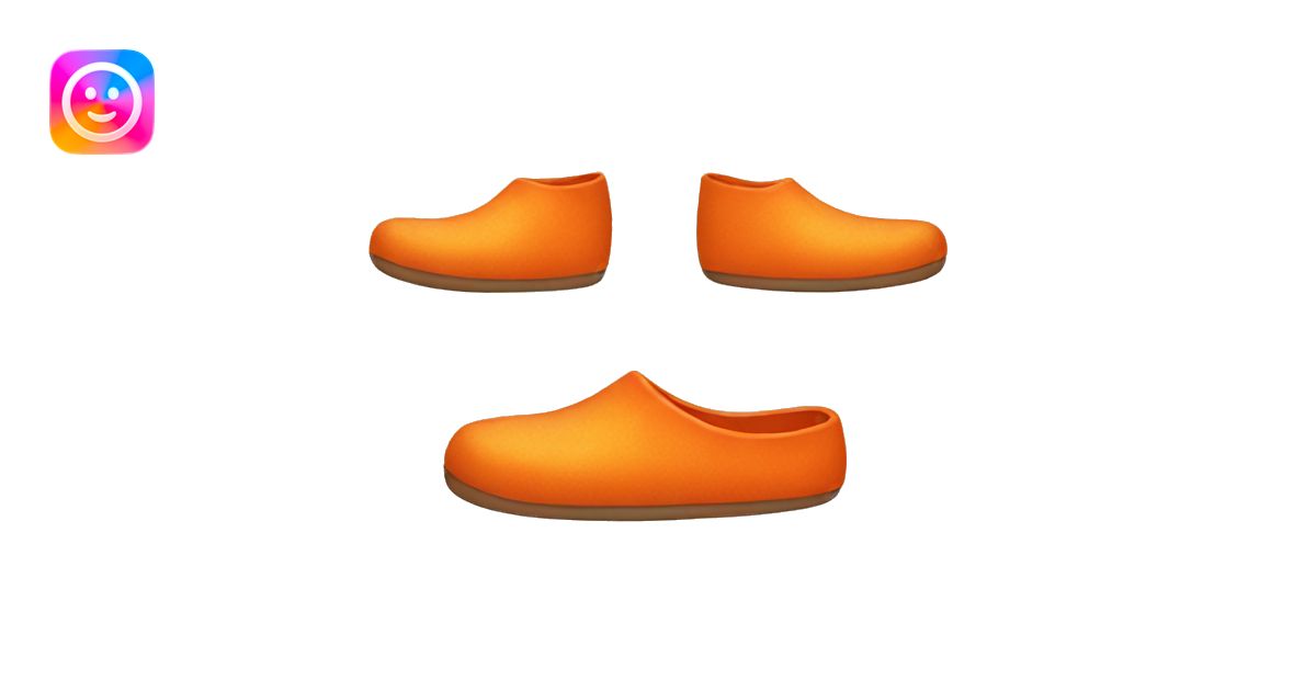 Orange Slippers emoji | AI Emoji Generator