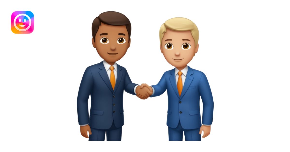 Shake hands and a globe showing negotiation of climate change emoji ...