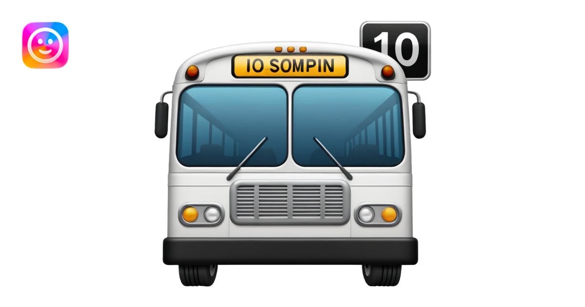 bus sign emoji | AI Emoji Generator
