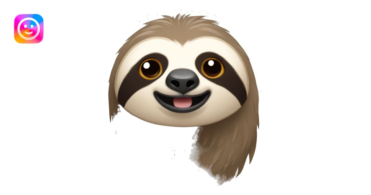 Sloth emoji | AI Emoji Generator
