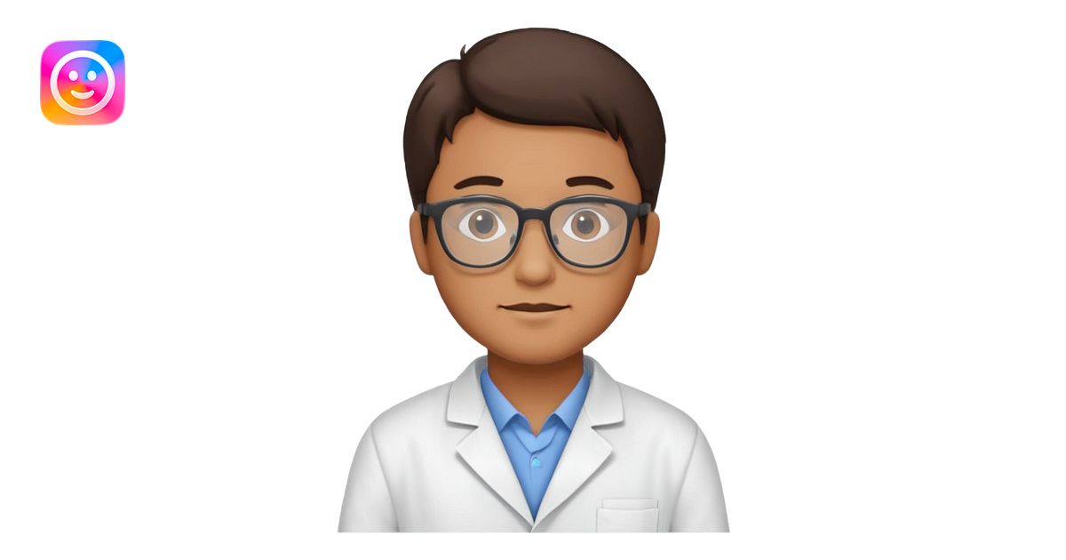Lab technologist male emoji | AI Emoji Generator