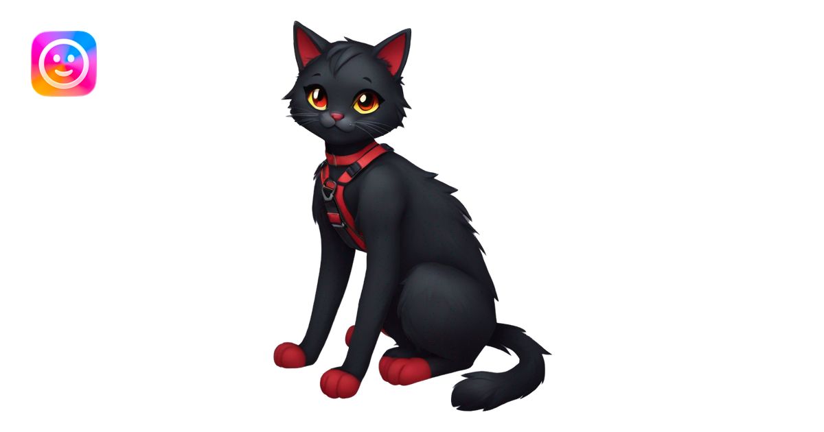 Anthro Edgy Cool Beautiful Black Cat-Fursona with Emo Hair-bangs with ...