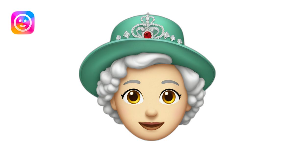 Queen elizabeth hat emoji | AI Emoji Generator