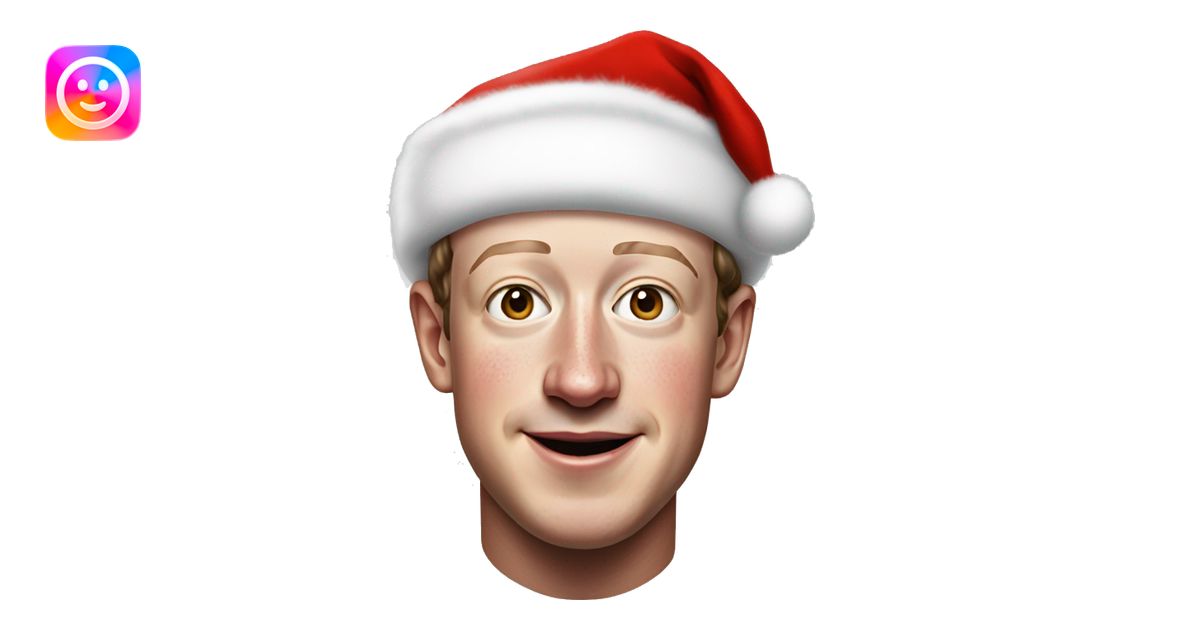 Mark Zuckerberg as santa claus emoji | AI Emoji Generator