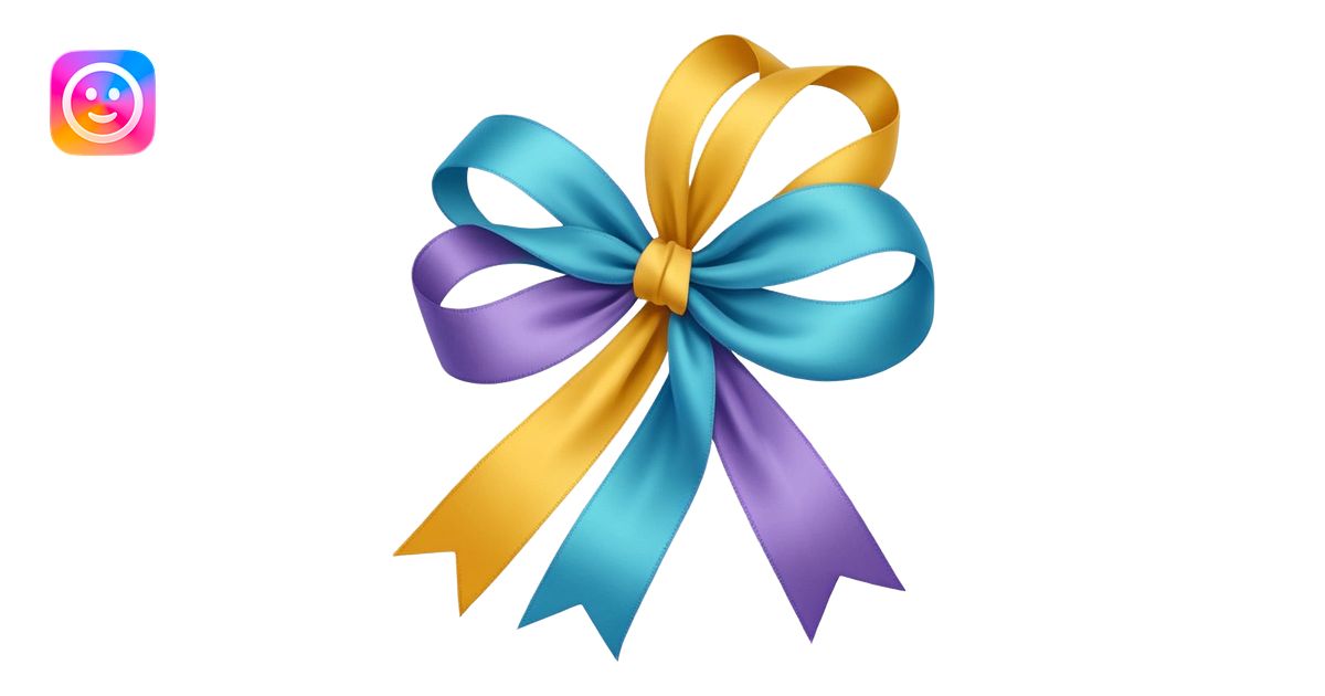 Ribbon of same design in all colors emoji | AI Emoji Generator