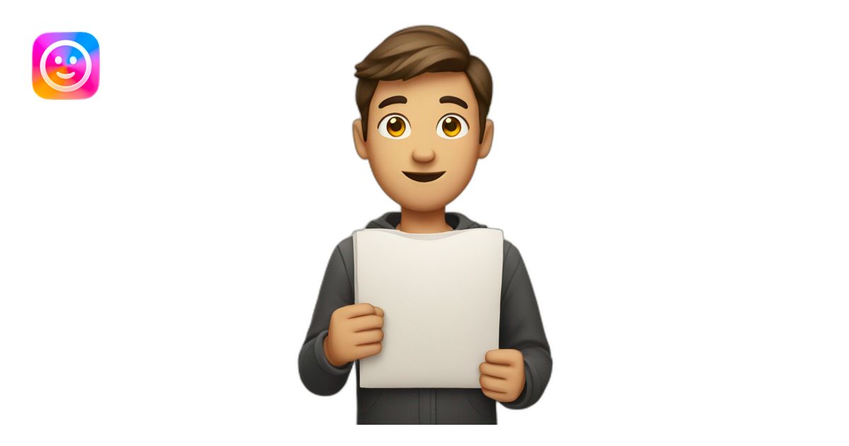 guy holding menu emoji | AI Emoji Generator