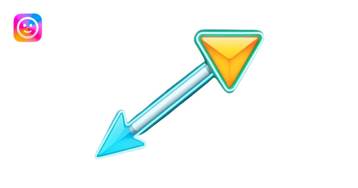 The word This with arrows pointing upwards emoji | AI Emoji Generator
