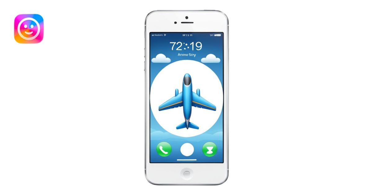 Aeroplane Mode for iPhone emoji | AI Emoji Generator