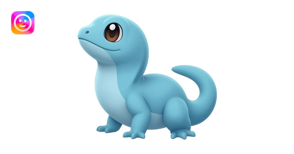 blue lizard fakemon emoji | AI Emoji Generator