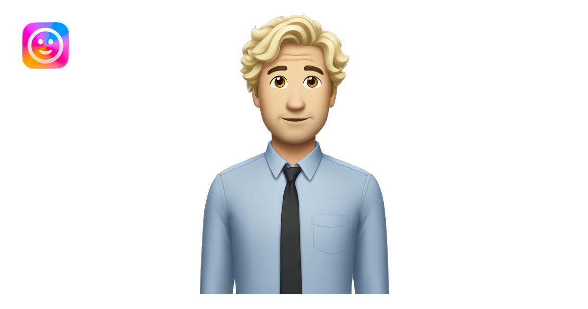 Blonde Ted Mosby emoji | AI Emoji Generator