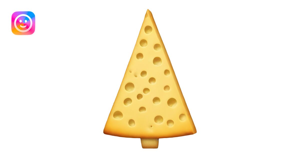 Cheese Christmas tree emoji | AI Emoji Generator