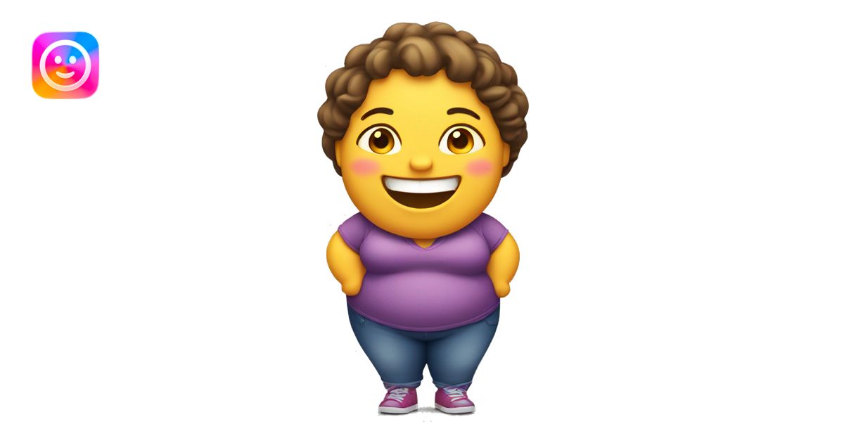 fat girl laughing emoji | AI Emoji Generator