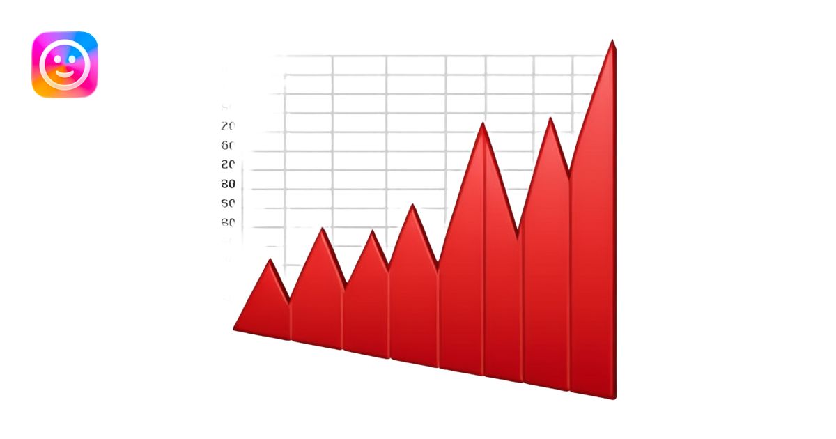 down going red graph stats emoji | AI Emoji Generator
