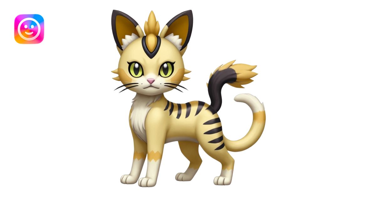 Meloetta-Meowth-Gatomon-Liepard-Pokémon-Digimon-Fakémon-fusion-hybrid ...