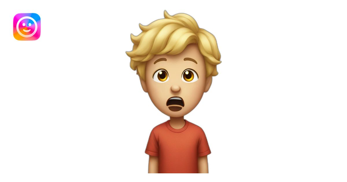Loud Coughing kid emoji | AI Emoji Generator