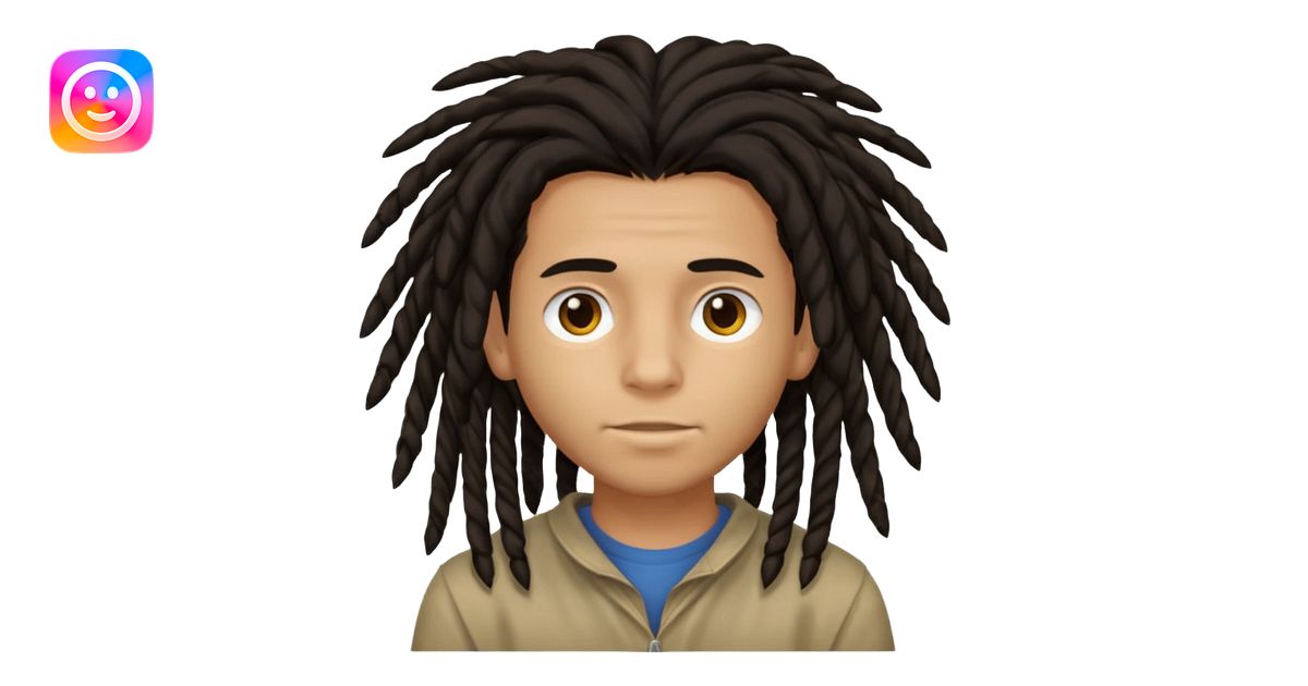 Dark-haired boy with medium-sized dreadlocks that cover part of his ...