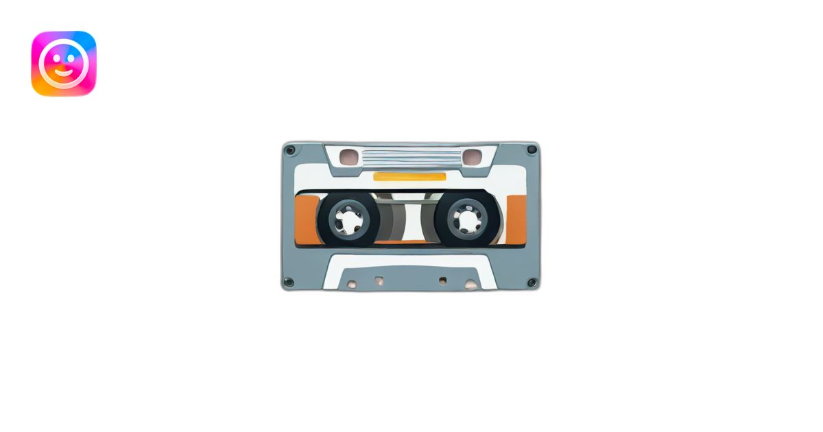 audio cassette emoji | AI Emoji Generator