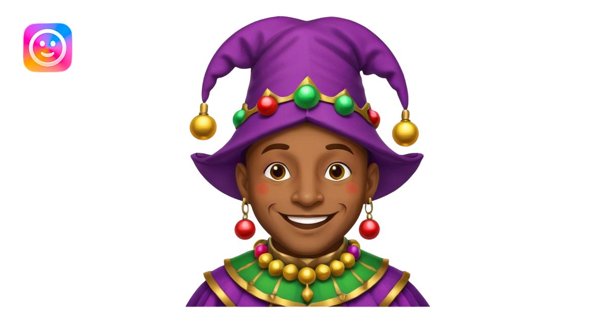 African American Medieval jester emoji | AI Emoji Generator