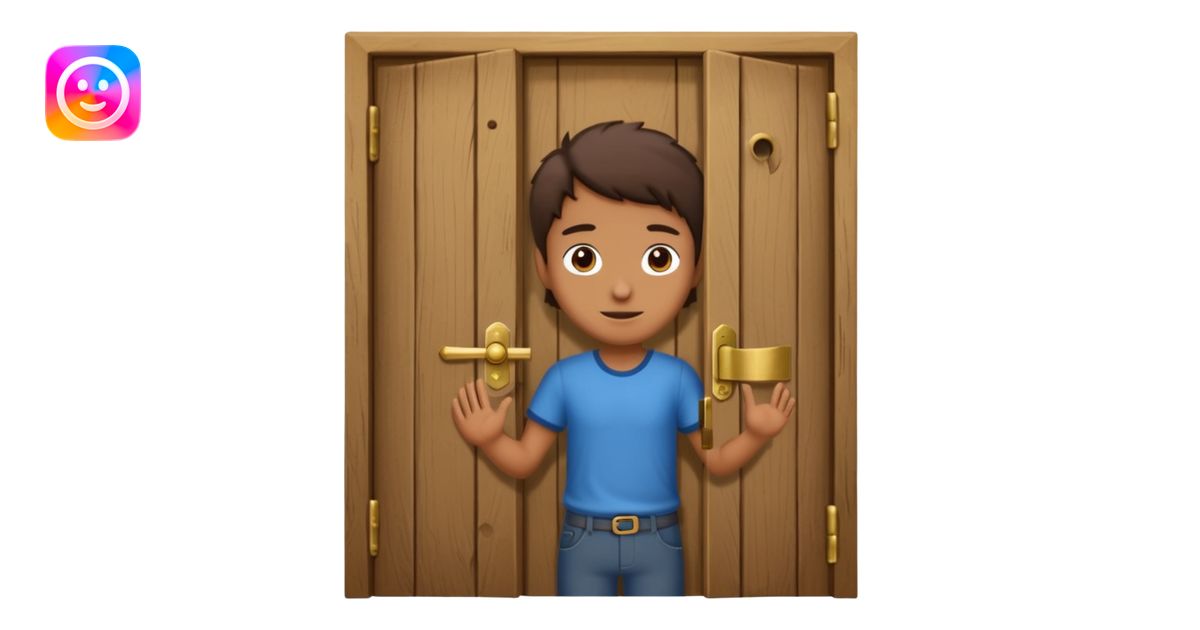 persona abriendo puerta emoji | AI Emoji Generator