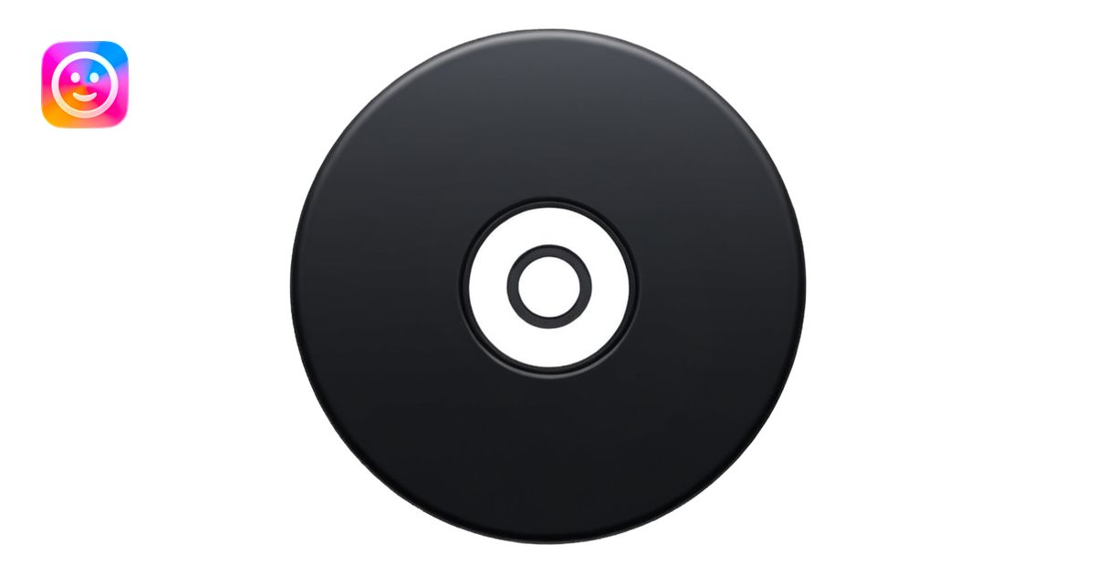 black computer disk emoji | AI Emoji Generator