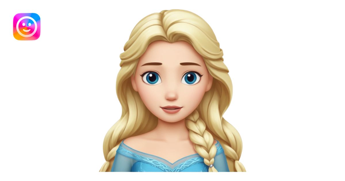 Create a modern Elsa from Frozen. emoji | AI Emoji Generator