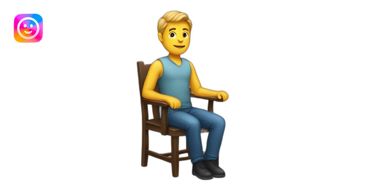 man on a chair emoji | AI Emoji Generator
