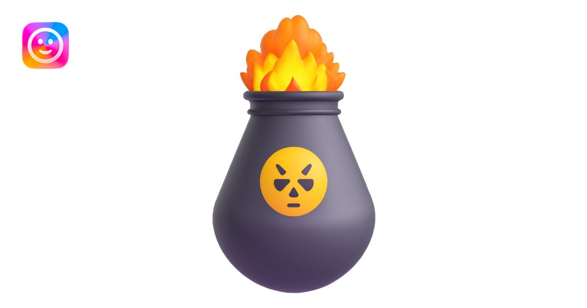 nuclear bomb, 3D emoji style emoji | AI Emoji Generator