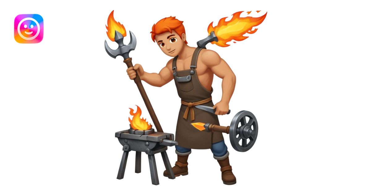 Forging weapon emoji | AI Emoji Generator