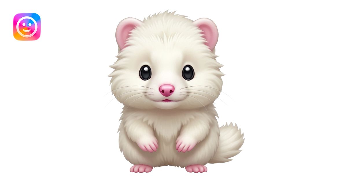 Furet blanc emoji | AI Emoji Generator