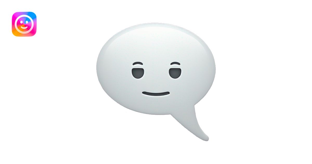speech bubble emoji | AI Emoji Generator