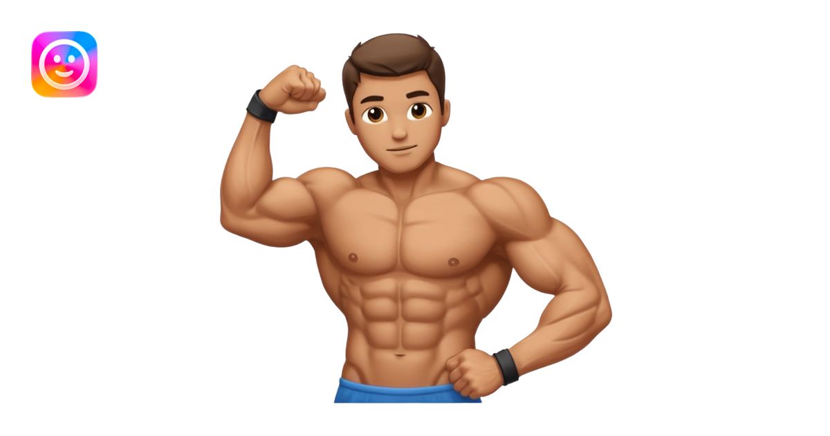male biceps and triceps emoji emoji | AI Emoji Generator