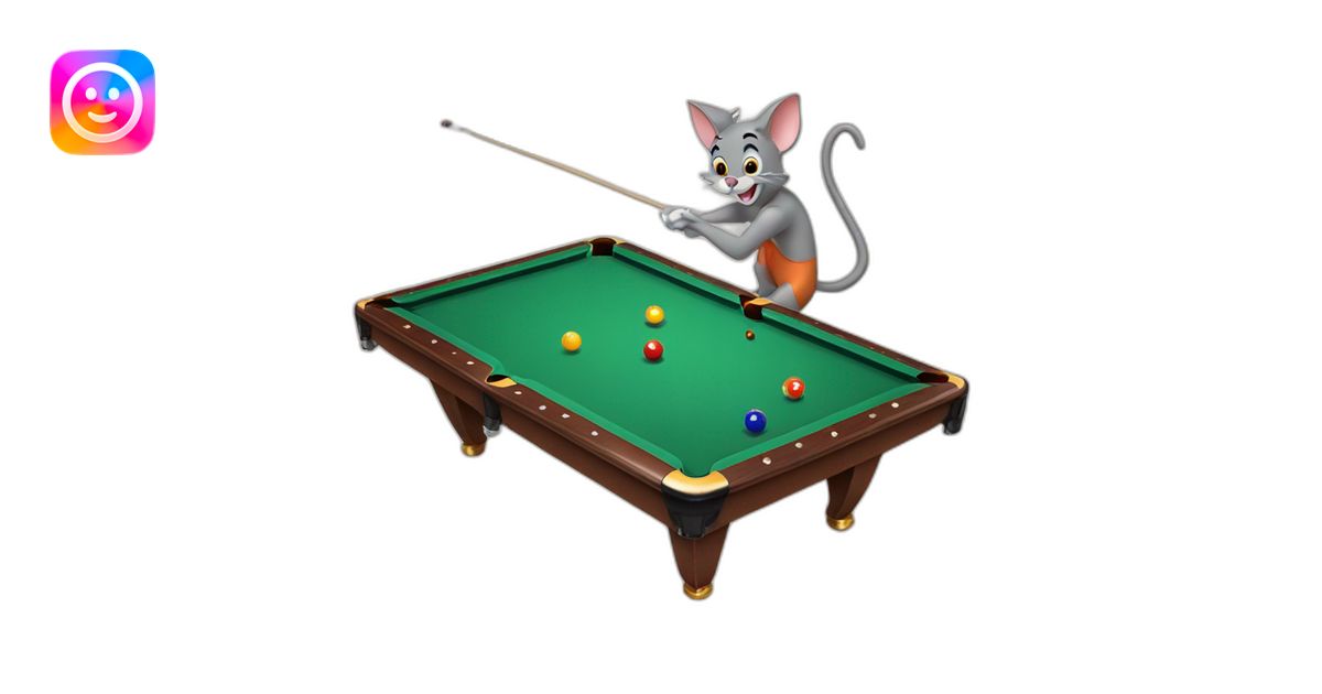 tom & jerry playing pool emoji | AI Emoji Generator