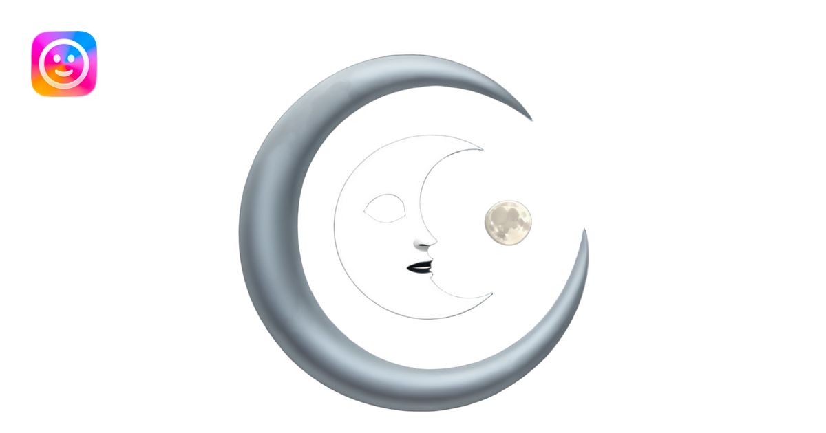 phases of the moon: new moon emoji | AI Emoji Generator