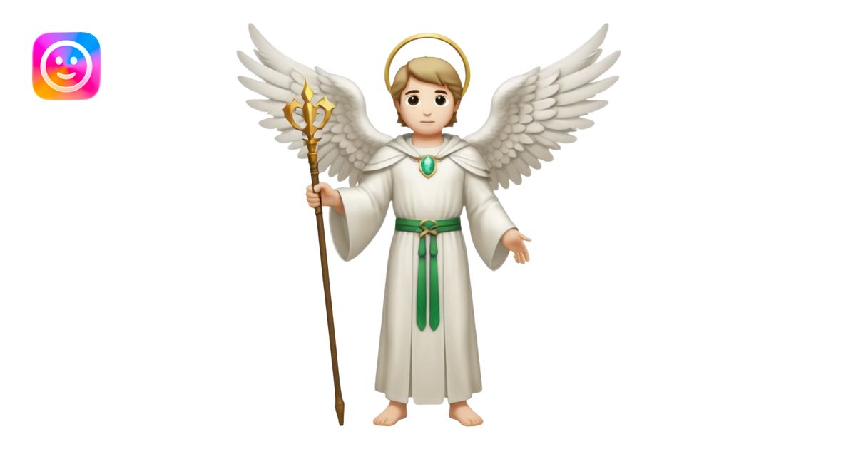 Archangel Raphael full body emoji | AI Emoji Generator