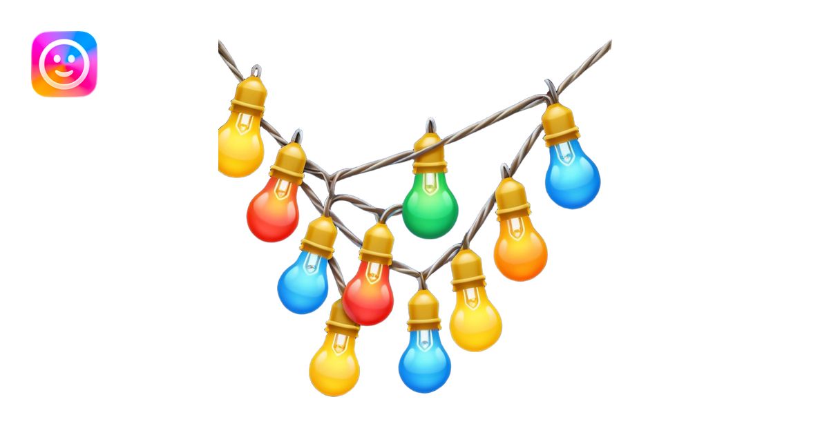 Chritsmas lights emoji | AI Emoji Generator