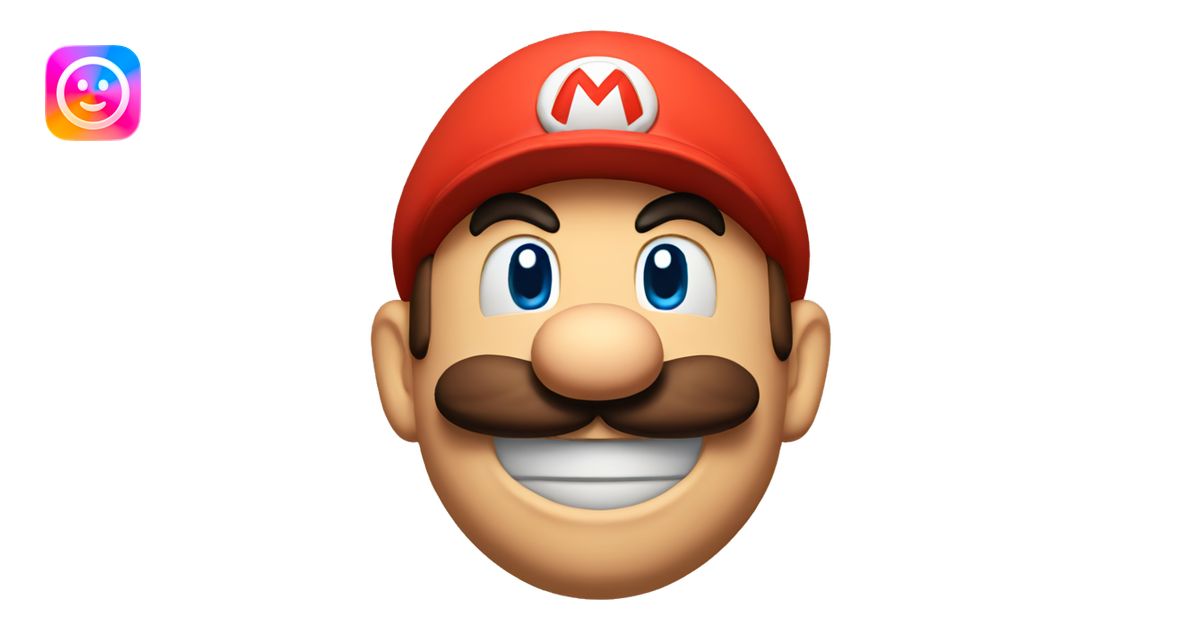 super mario face emoji | AI Emoji Generator