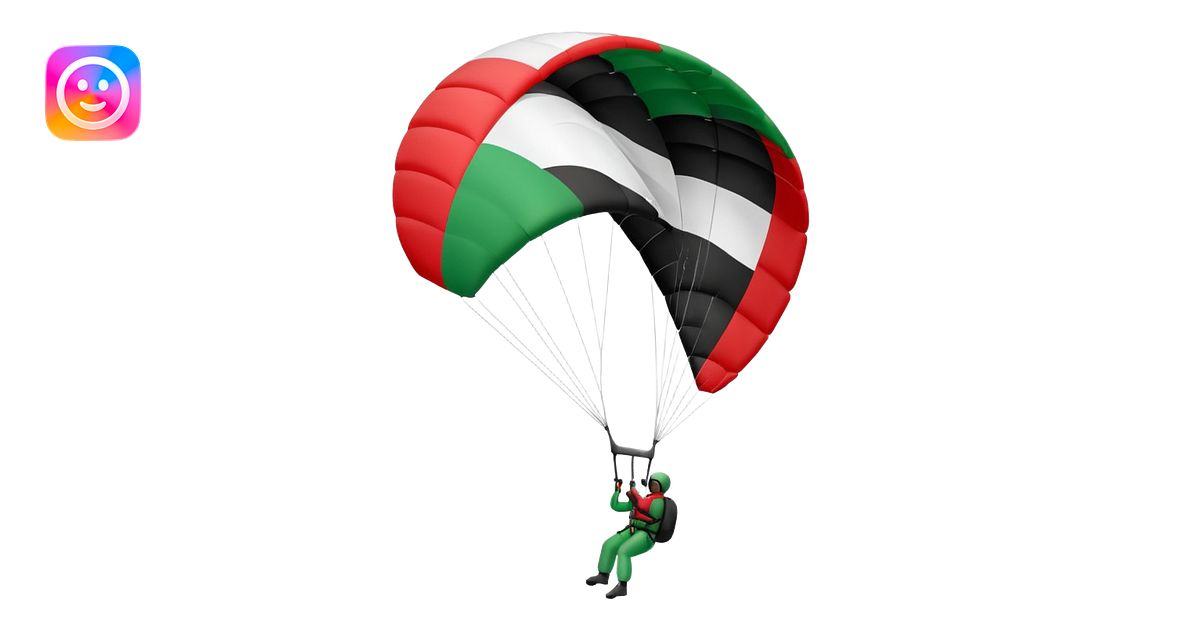 a palestinian flag with a paraglider, respect scrupulously the correct ...