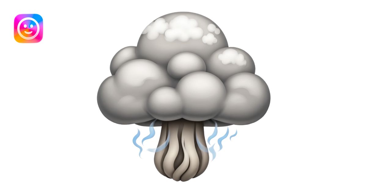 nuclear cloud emoji | AI Emoji Generator