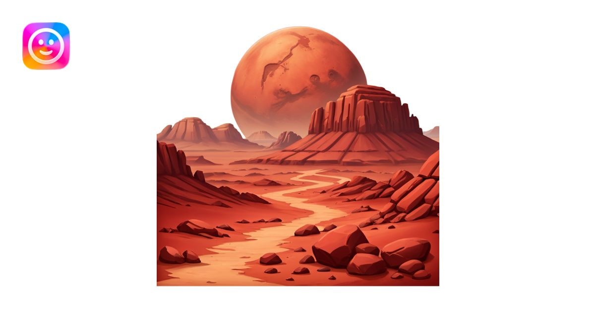 planeta mars emoji | AI Emoji Generator