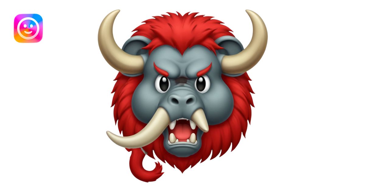 Create a slack emoji of a mastodon who needs to calm down emoji | AI ...