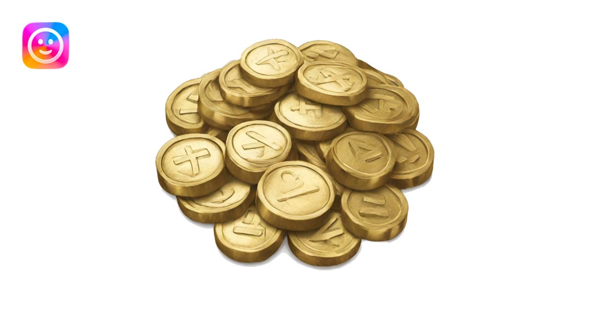 a pile of coins emoji | AI Emoji Generator