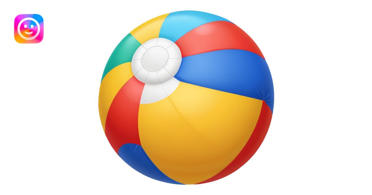 Beach ball emoji | AI Emoji Generator